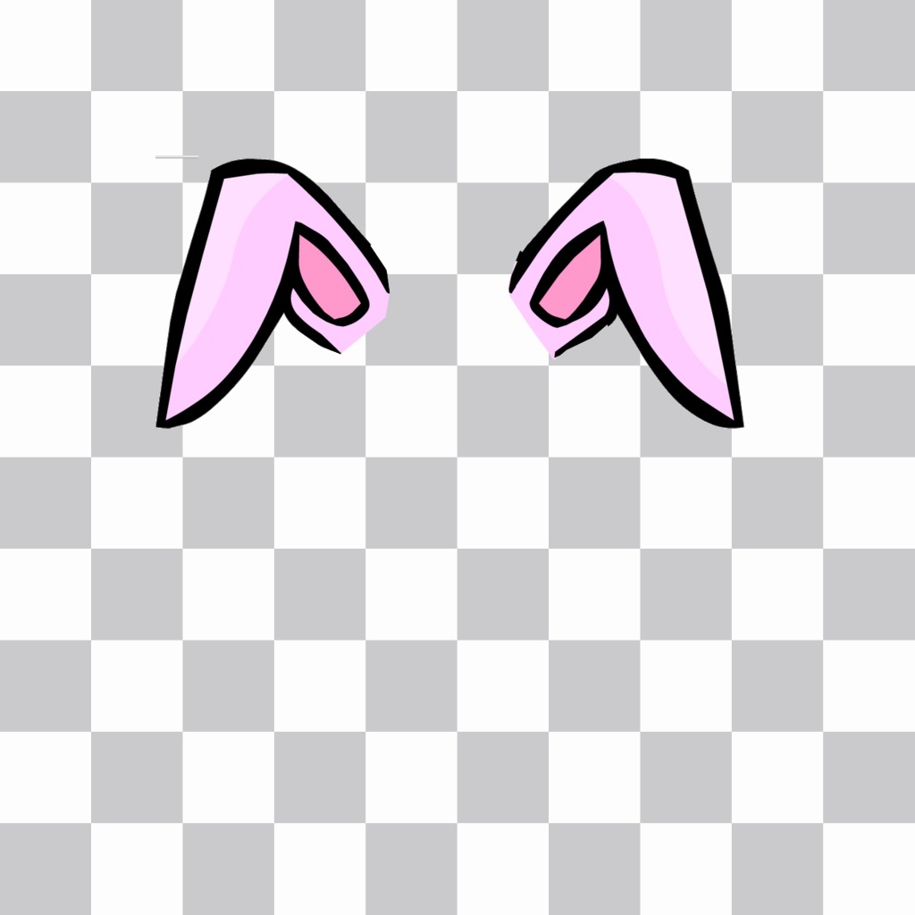 Sticker tai thỏ Cute - Photosmile